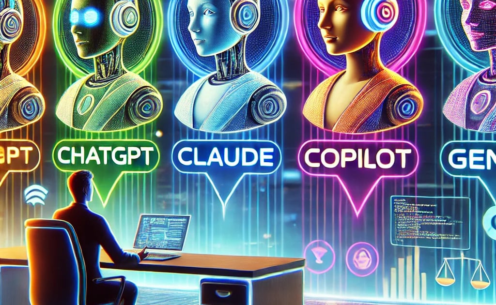 Exploring Top AI Assistants: ChatGPT, Claude, Copilot, Gemini ...