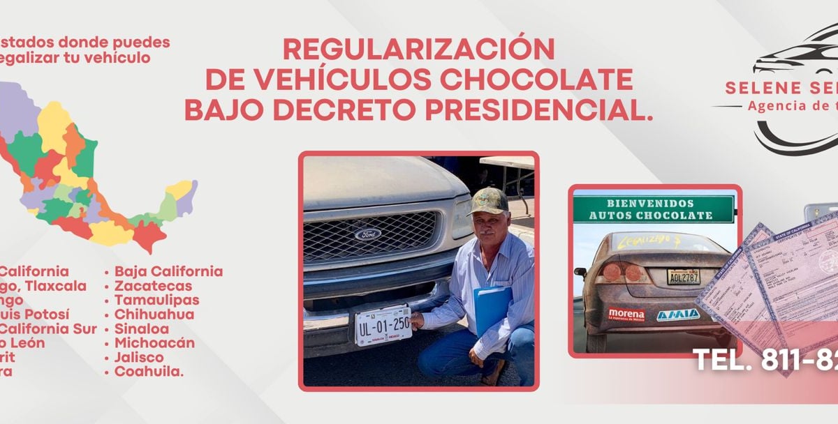 Regulariza tu vehículo chocolate en México con Selene Senderos | Agencia Senderos