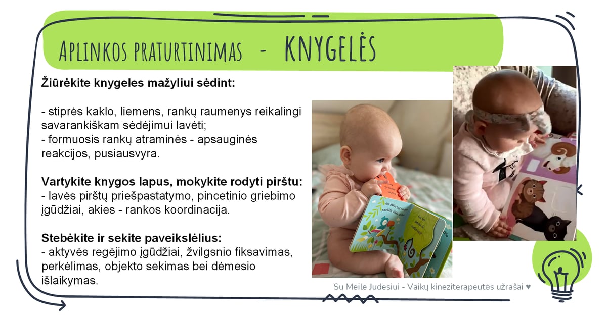 Kaip skaityti knygeles su kūdikiu? | Vaikų kineziterapeutės užrašai