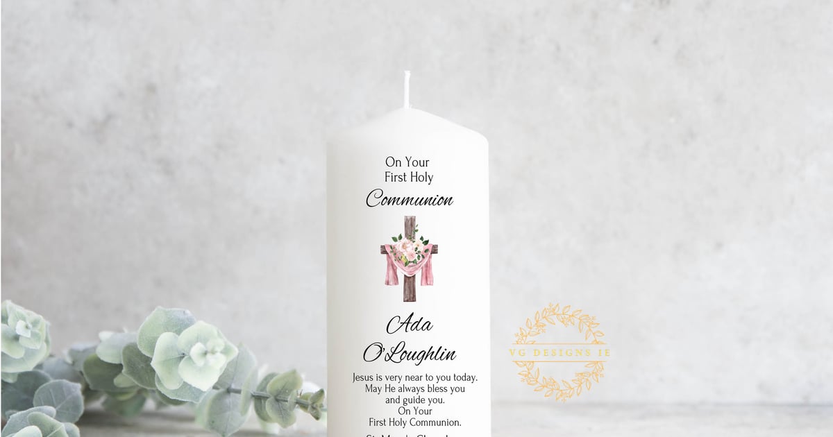 Communion & Confirmation Candles - VG Designs IE | VG Designs IE ...