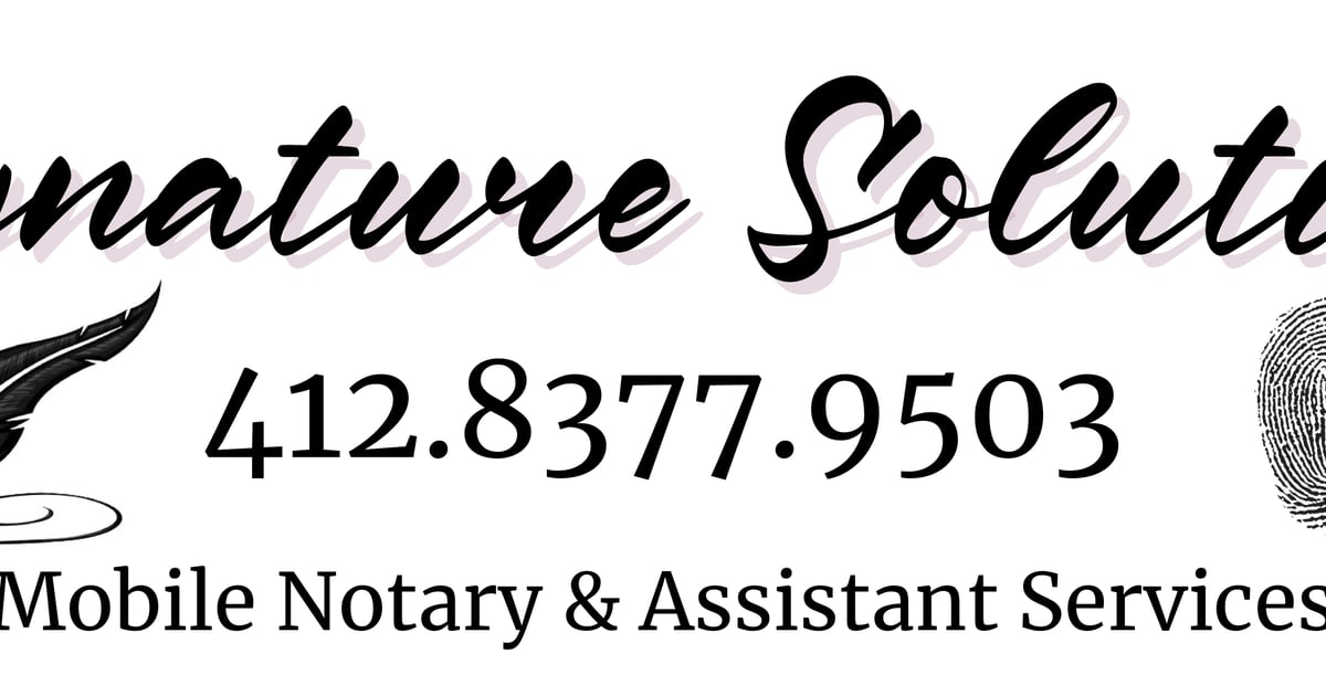 Signature Solutions PA | Mobile Notary Services in Butler Pennsylvania ...