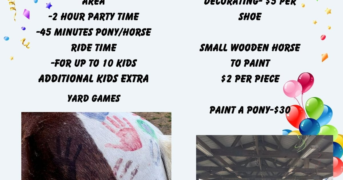 Birthday Parties | Hooves, Hearts and Hope Equine Rescue and Sanctuary