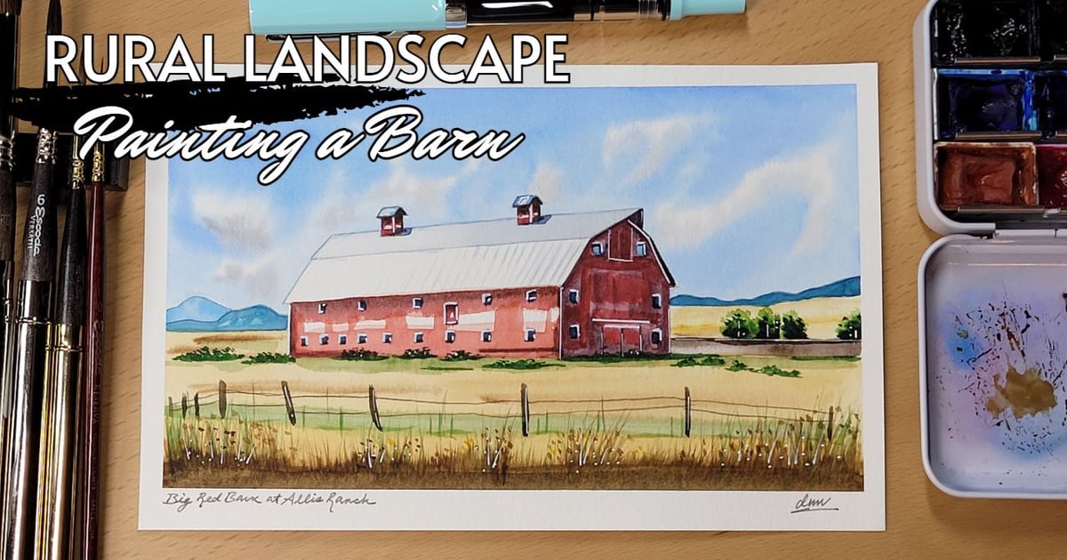 How to Paint a Rural Landscape | paintminestudio