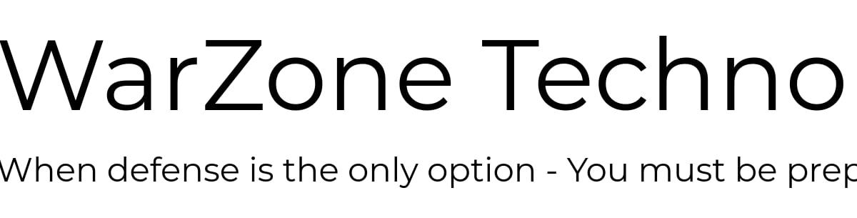 Flyer | WarZone Technologies