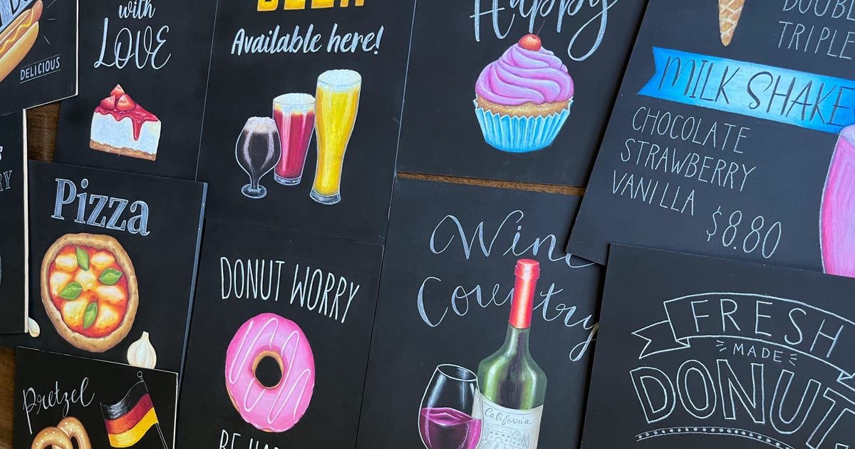 Home | Custom Chalkboard Art | Chalk Art Artist | Chalk Artist in US ...