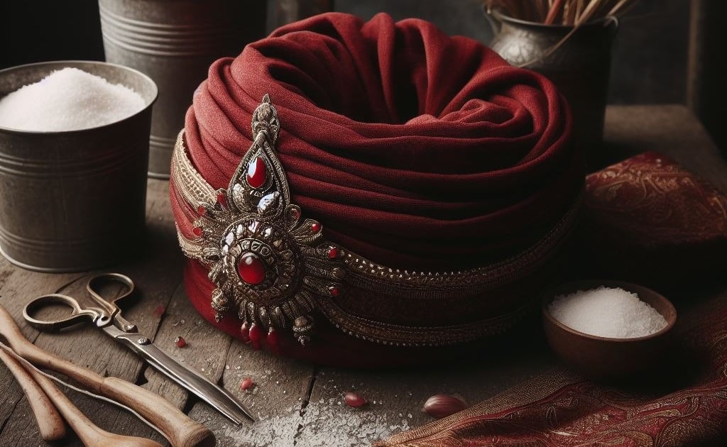 How to prepare the turban fabric | Crown Designer Turban tying services