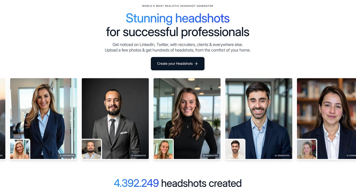 Stunning AI Headshots for Professionals & Teams | foster media