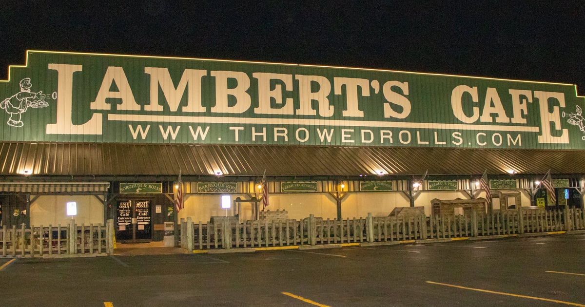 Lambert's Café in Foley, Alabama - Home of Throwed Rolls | Lambert's Cafe Sikeston, J.T. Lambert ...