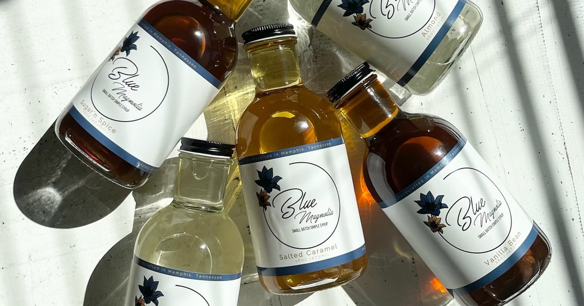 Blue Magnolia Simple Syrups Organic Flavors for Coffee, Tea, Cocktails ...