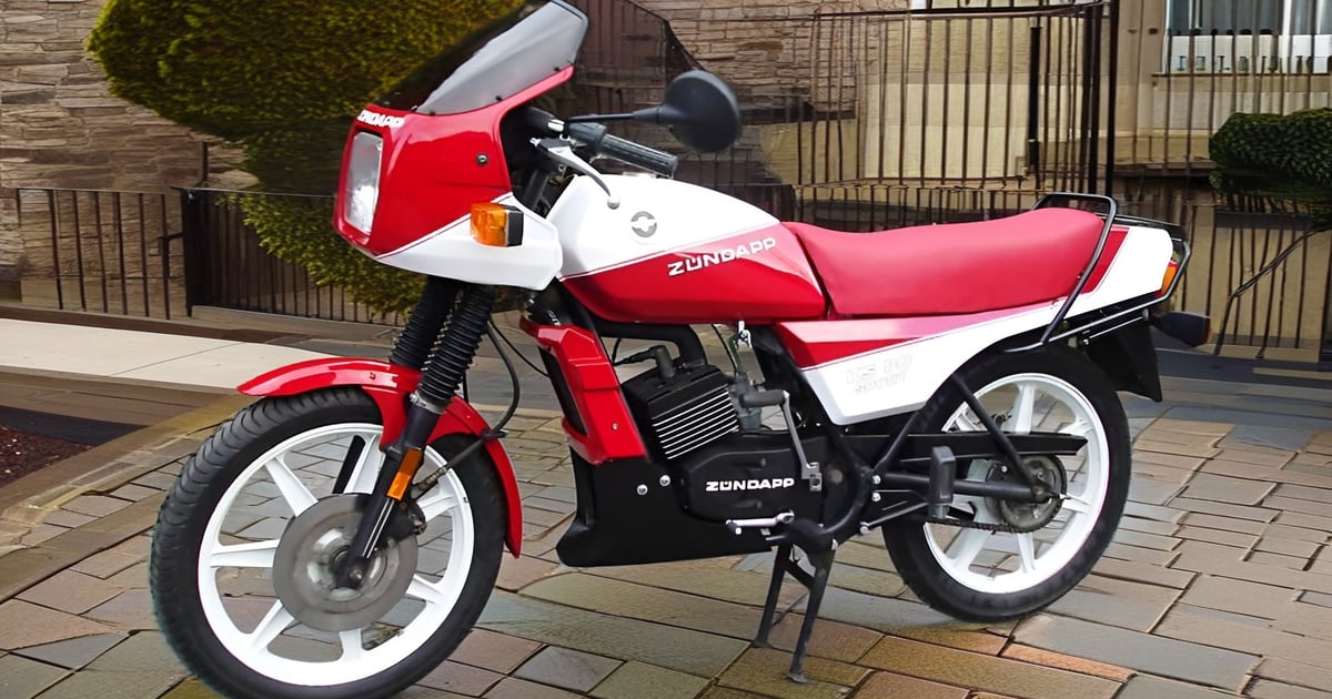 The 1985 Zundapp KS80 Super Sport Moped: A German Engineering Marvel ...