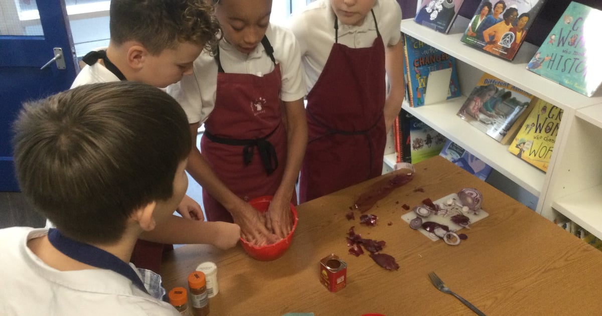 Year 5/6 burger making | Kingsfleet Primary School