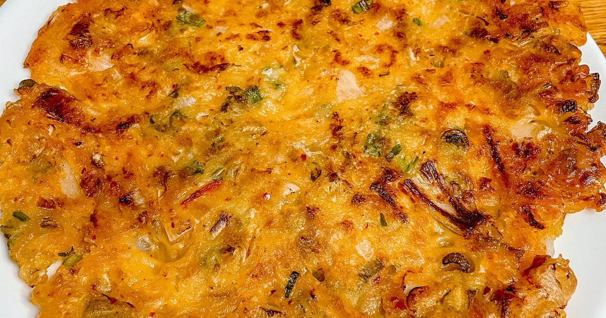 Kimchi jeon - pancake salato coreano con kimchi | cookingwiththehamster