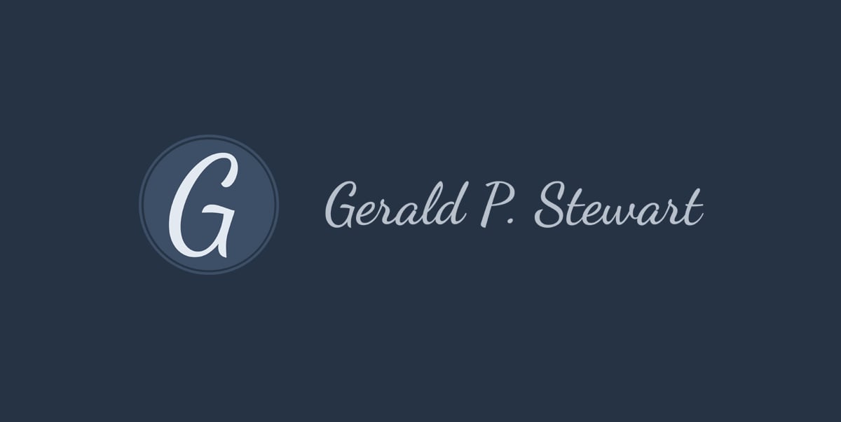 The 'Official Website' of Author Gerald P. Stewart
