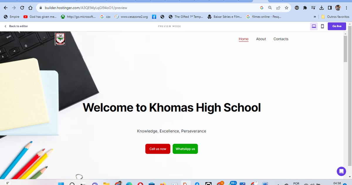 How we Built the Khomas High School Website in 18 Minutes with AISOD ...