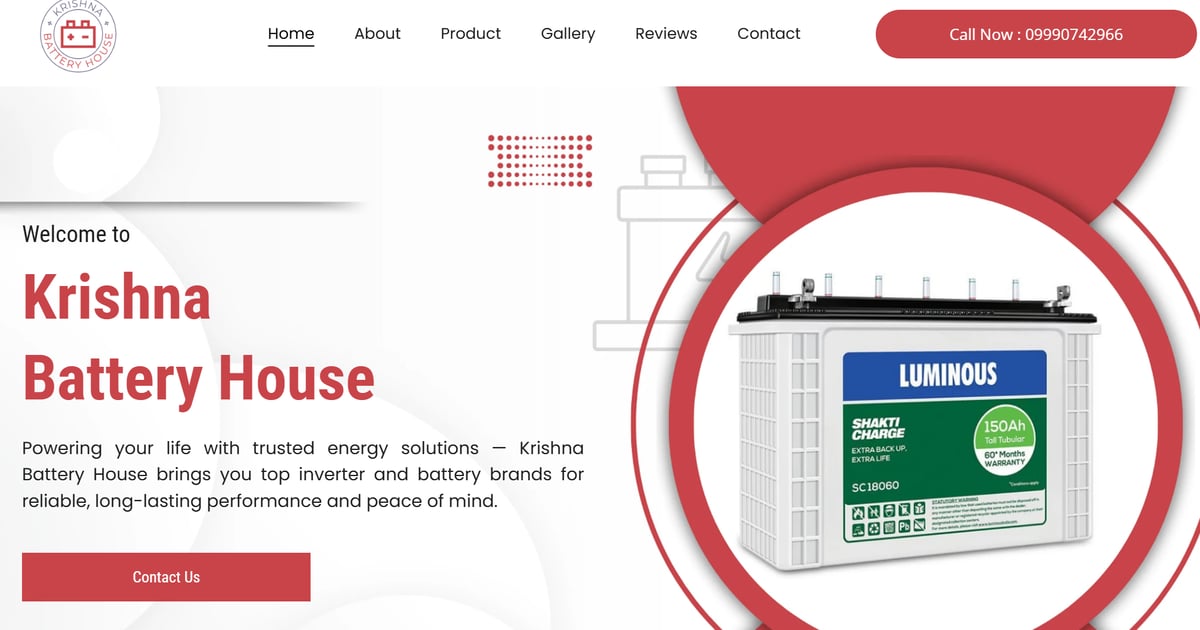 Krishna Battery House - Trusted Energy Solutions | Krishna Battery House