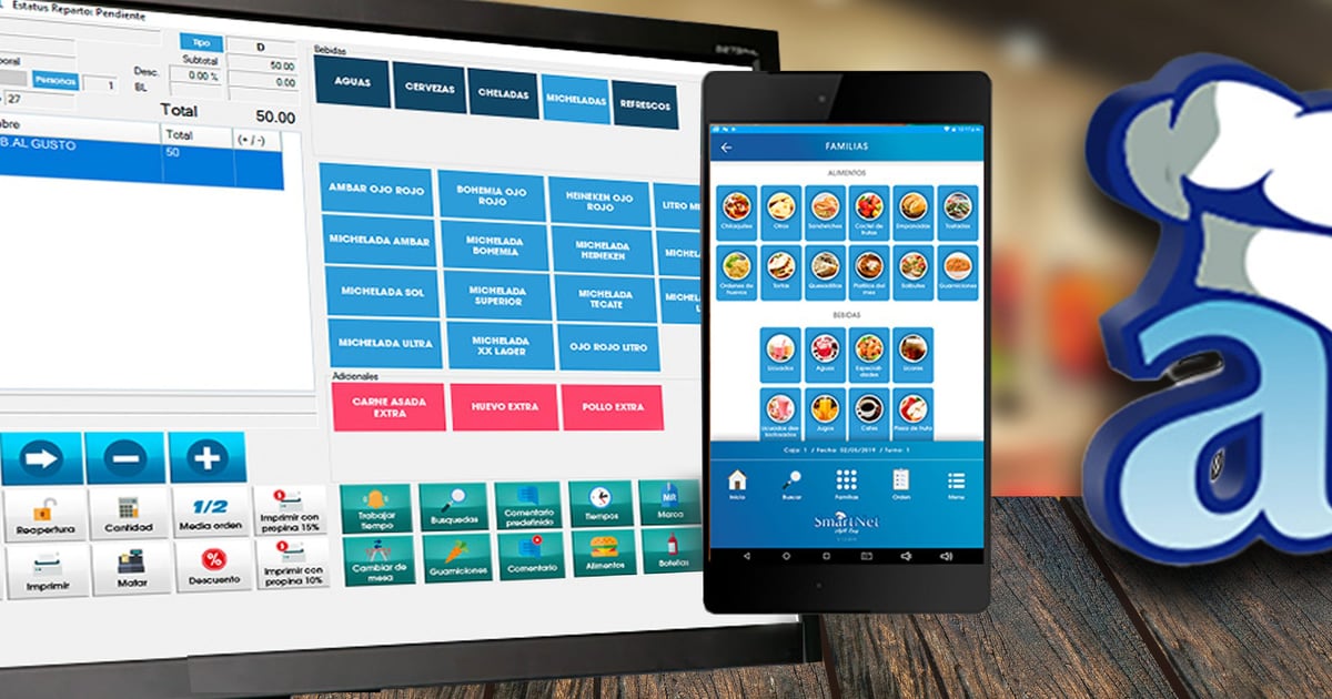 Software punto de venta para negocios de hostelería | Smartnet A y B