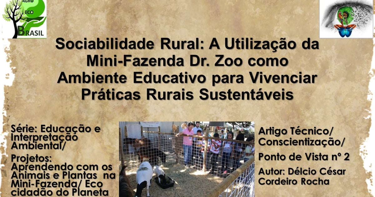 Sociabilidade Rural: A Utilização da Mini-Fazenda Dr. Zoo como Ambiente ...