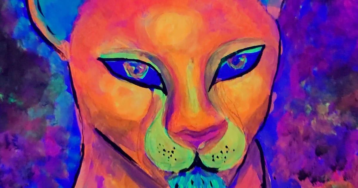 Glow-in-the-Dark Sip and Paint