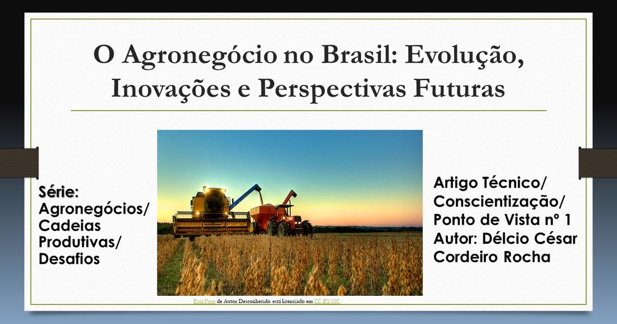 O Agronegócio no Brasil: Evolução, Inovações e Perspectivas Futuras