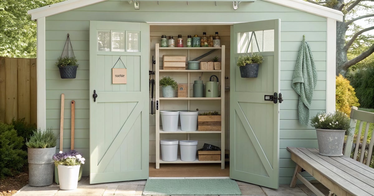 How to Declutter Your Garden Shed in 5 Easy Steps | Breeze and Bask