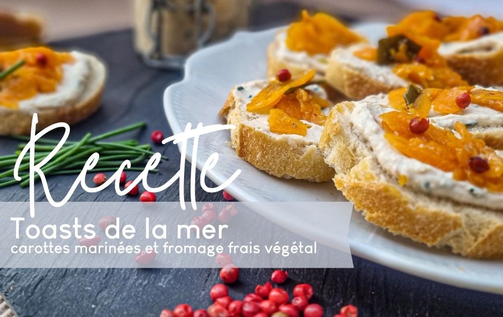 RECETTE / Toasts de la mer aux carottes marinées et fromage frais ...