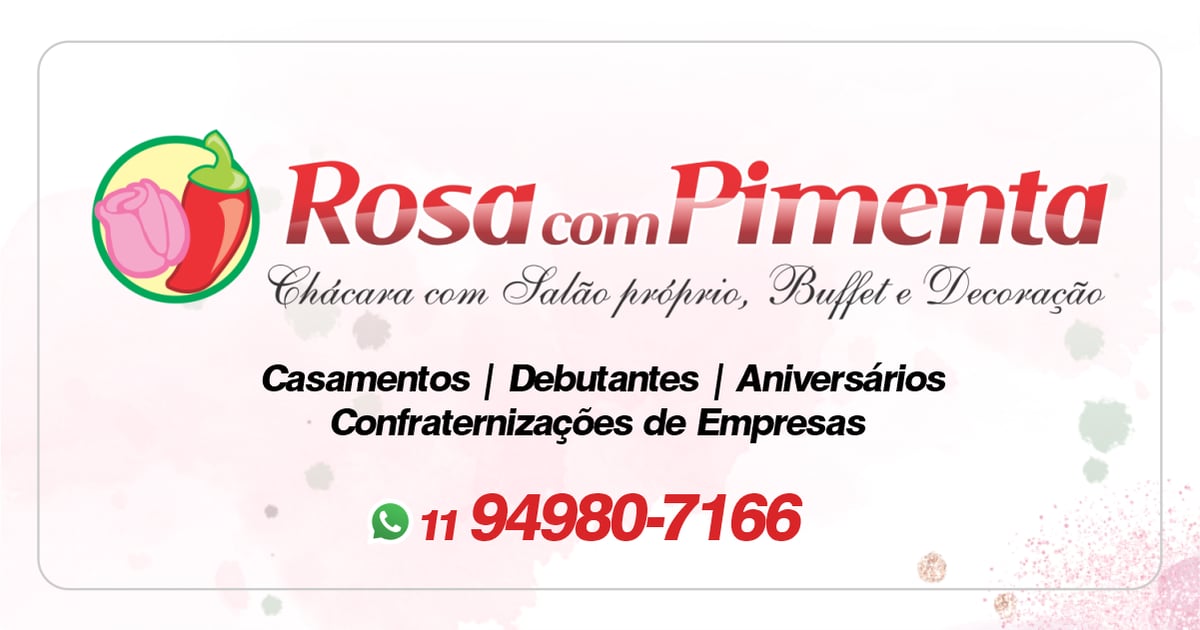 Chácara e Buffet Rosa com Pimenta | Casamentos | Debutantes ...