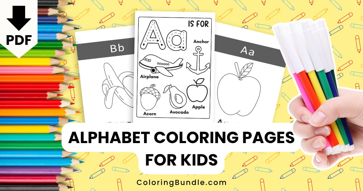 Alphabet Coloring Pages for Kids: Literacy Foundation Tools