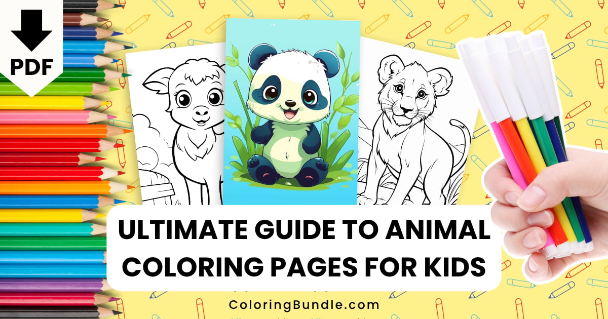 Animal Coloring Pages for Kids: Educational Nature Printables