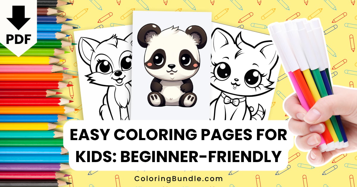 Easy Coloring Pages for Kids: Beginner-Friendly Learning Tools