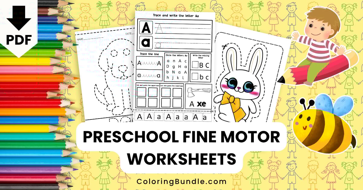Preschool Fine Motor Worksheets: Hand Skill Development