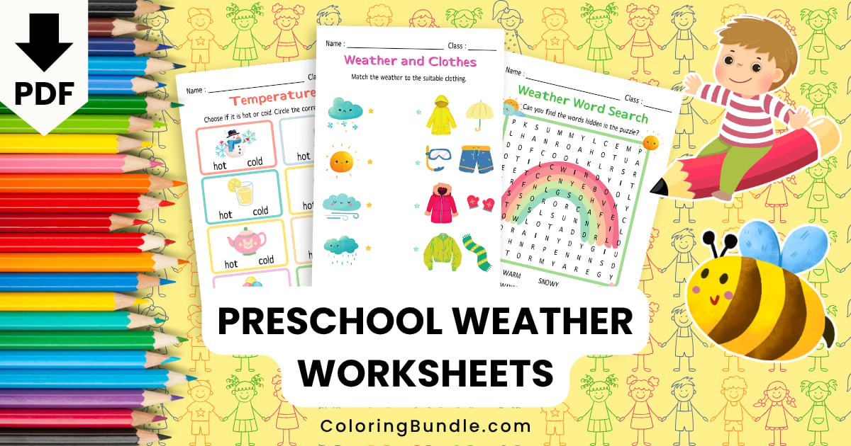 Preschool Weather Worksheets: Environmental Science Activities