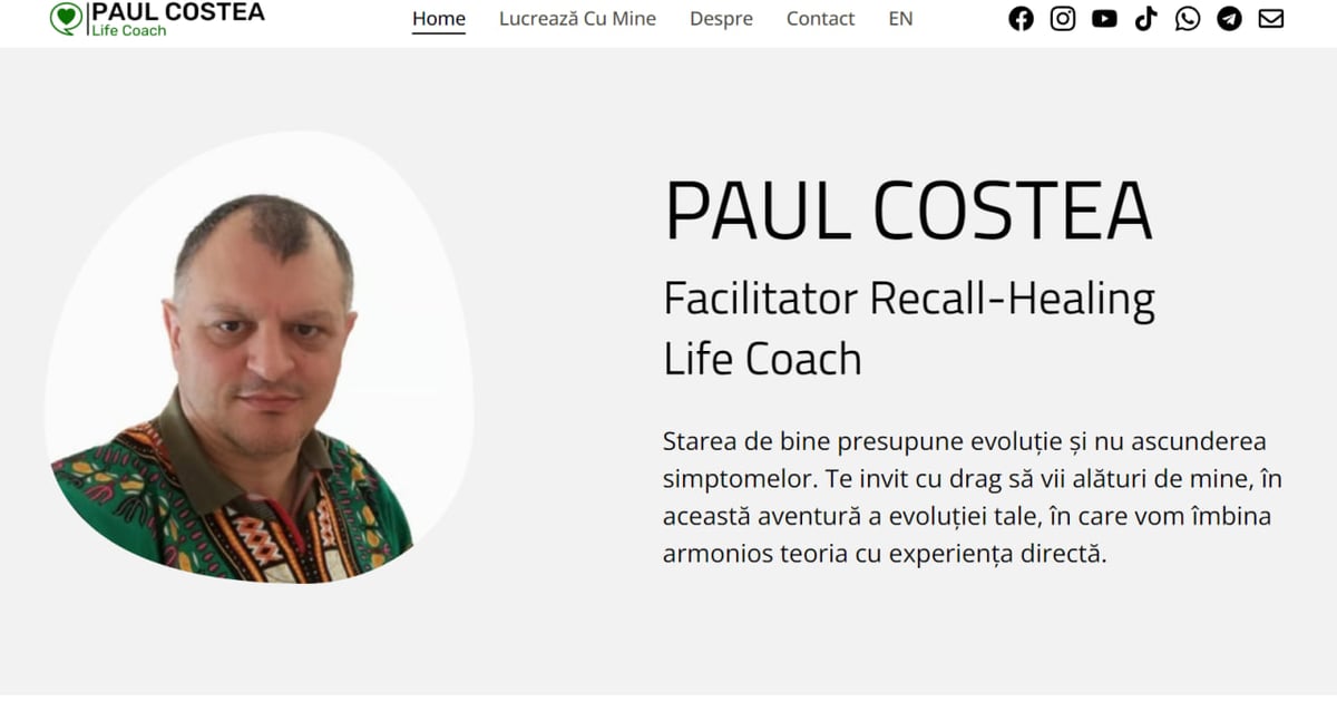 Descoperă Bazele Înțelegerii Holistice și Recall Healing | Paul Costea ...