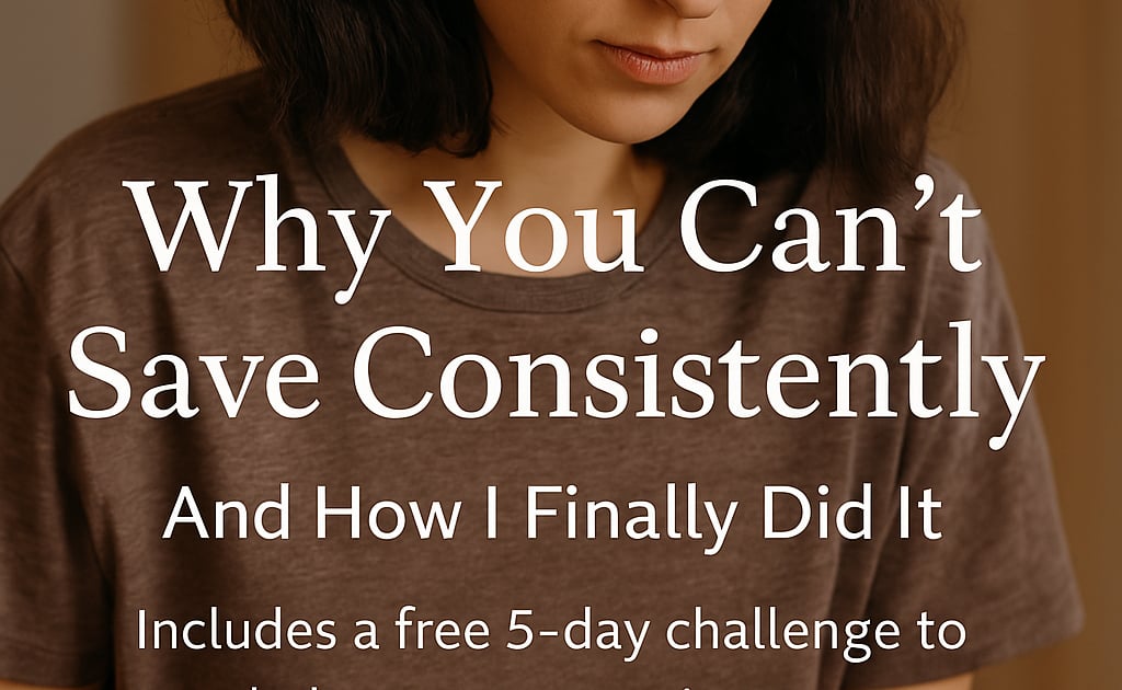 Why You Can’t Save Consistently (And How I Finally Did It) | Focus and ...