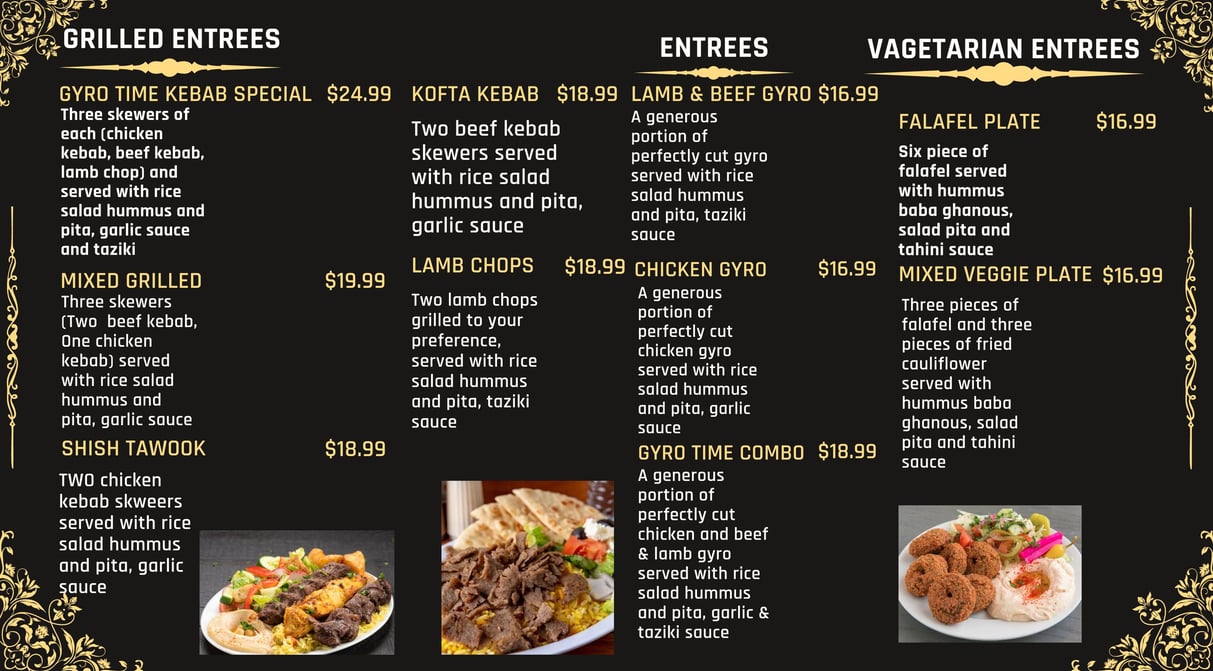 Gyro Time Seattle Menu - Delicious Mediterranean Cuisine Options | Gyro ...