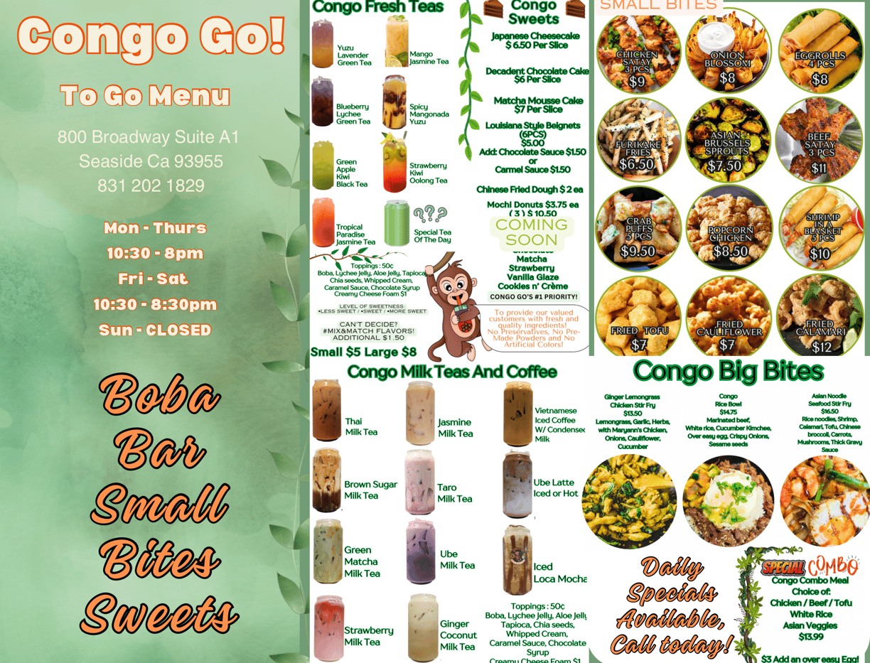 Fresh Southeast Asian Cuisine with Quality Ingredients at Congo Go ...