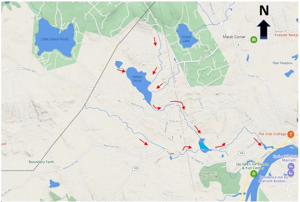 Area Maps Peters Pond Dracut