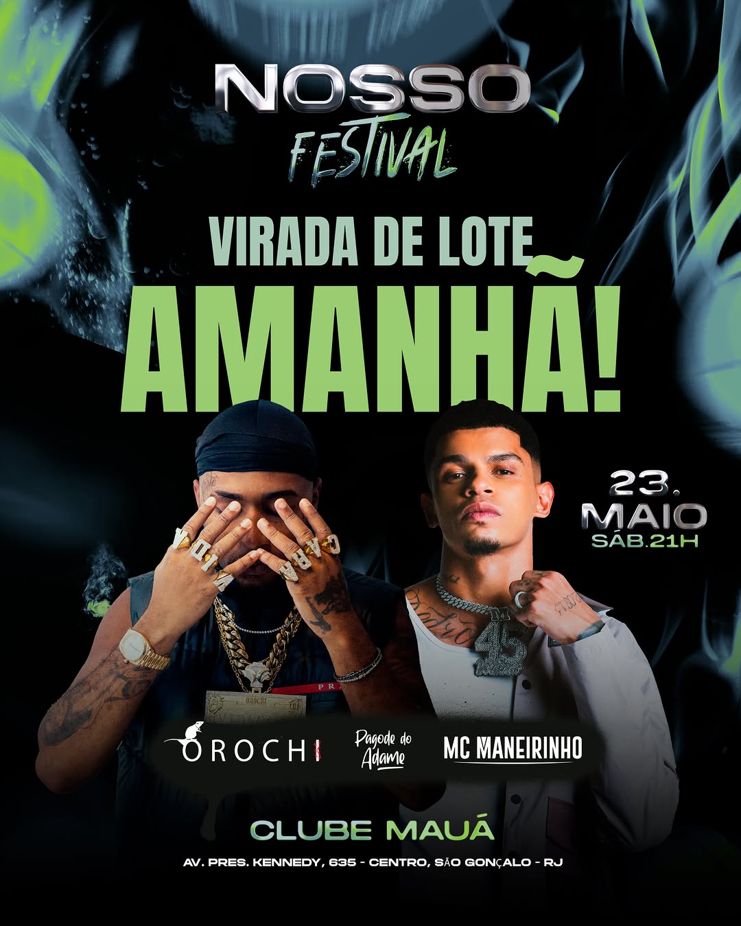 Orochi e MC Maneirinho agitam festival histórico em São Gonçalo | Duds MDB