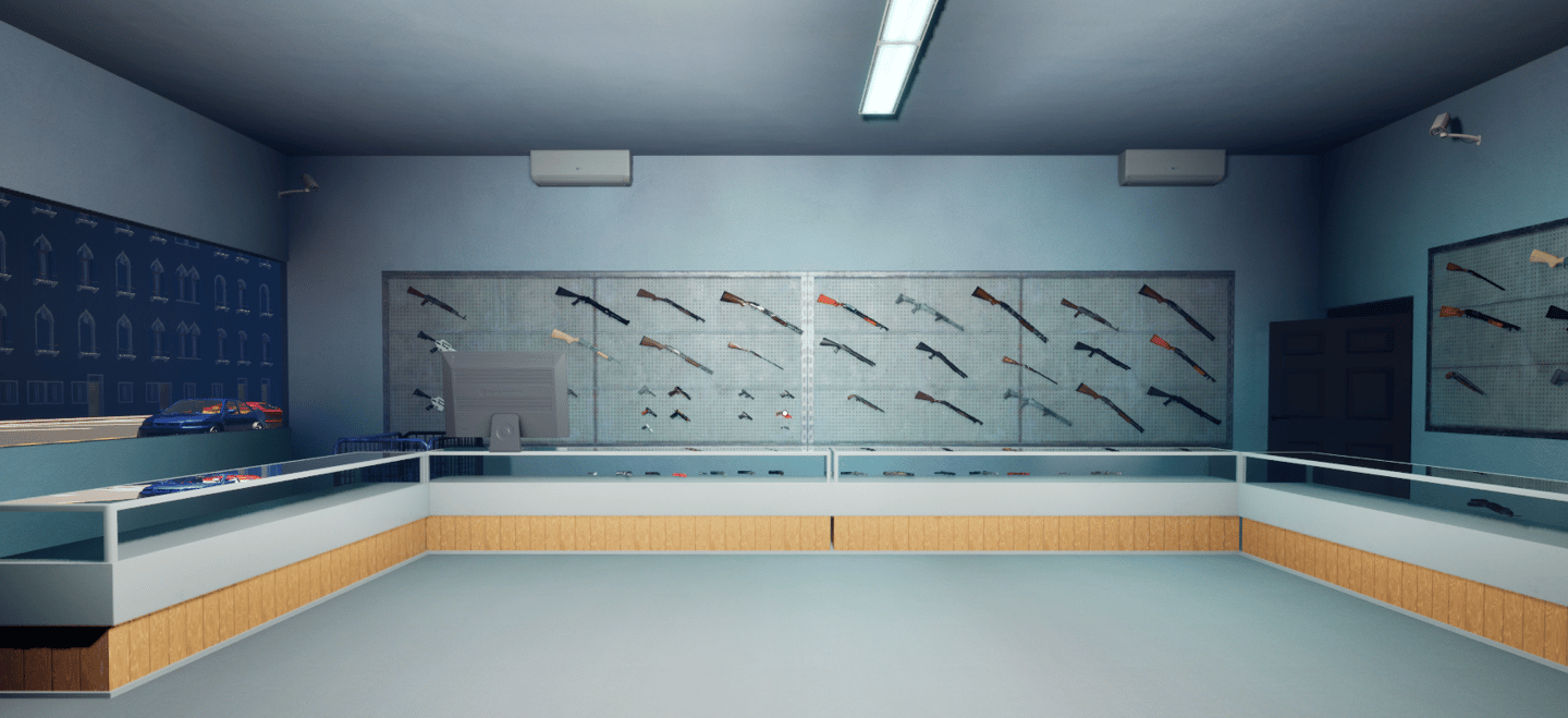 fablesquare studio: Gerçekçi Silah Dükkanı Simülasyonu | FableSquare Studio