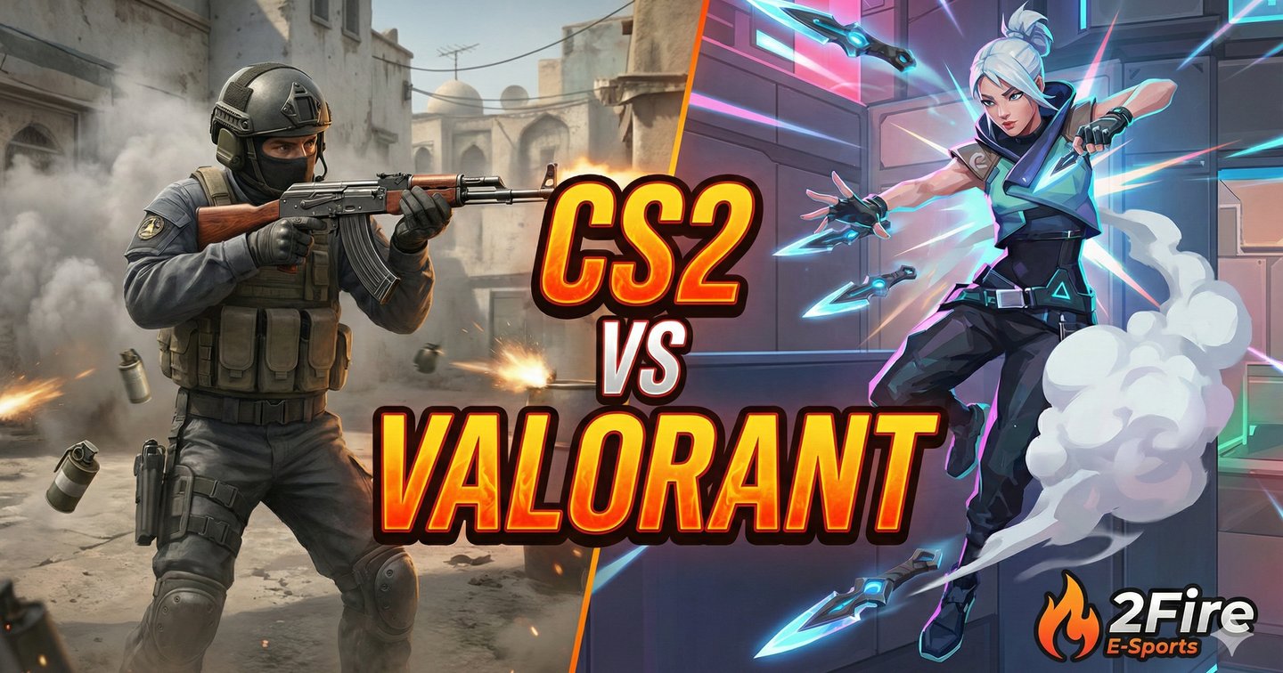 CS2 é Melhor que Valorant? Comparação Completa e Atualizada (2026)
