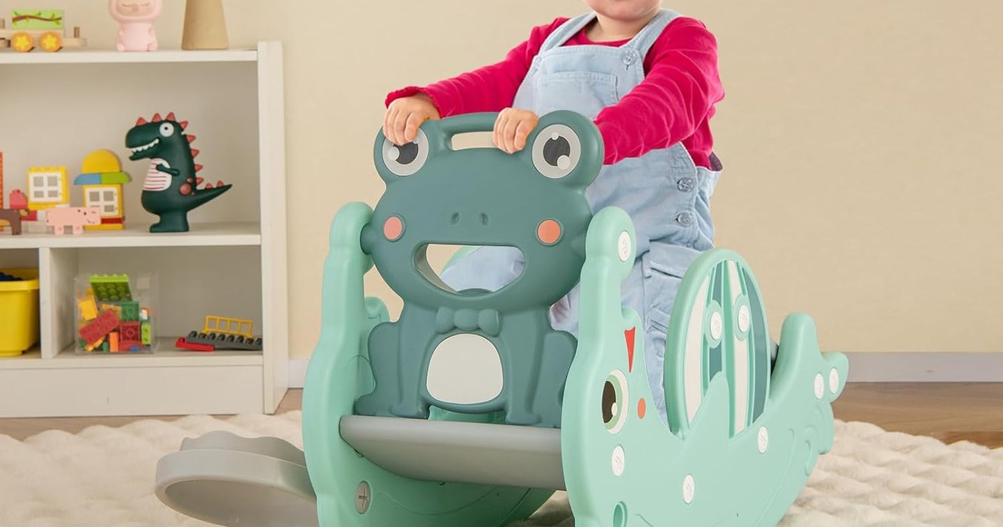 Costzon 4‑in‑1 Toddler Slide Rocking Toy — All‑In‑One Active Playset ...