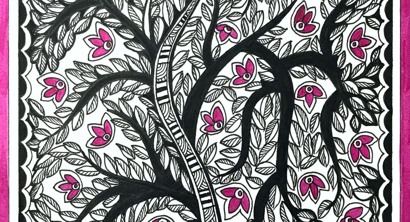 Exploring the Symbolism and Beauty of Madhubani Painting: The Tree of ...