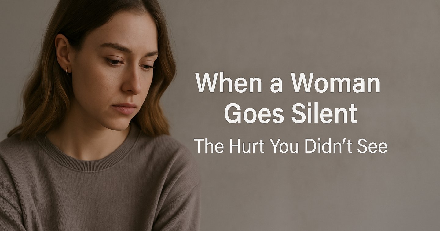 When a Woman Goes Silent: The Hurt You Didn't See | Specialist integrative Counsellor