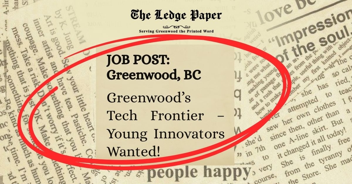 JOB POST: Greenwood’s Tech Frontier – Young Innovators Wanted! | Ledge ...