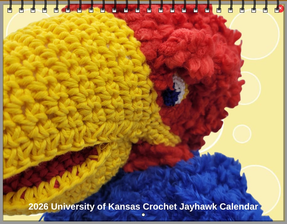 2026 Wall Calendar: Crochet Jayhawks of KU | Marsene Fund-Feldt & the ...