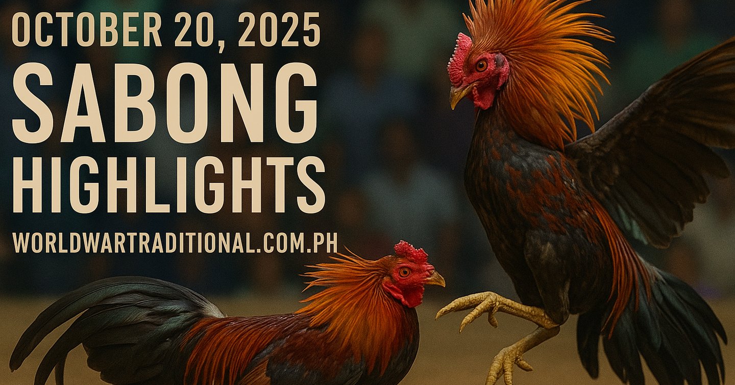 Glory, Grit, and Feathers: October 20, 2025 Sabong Highlights at WORLD ...