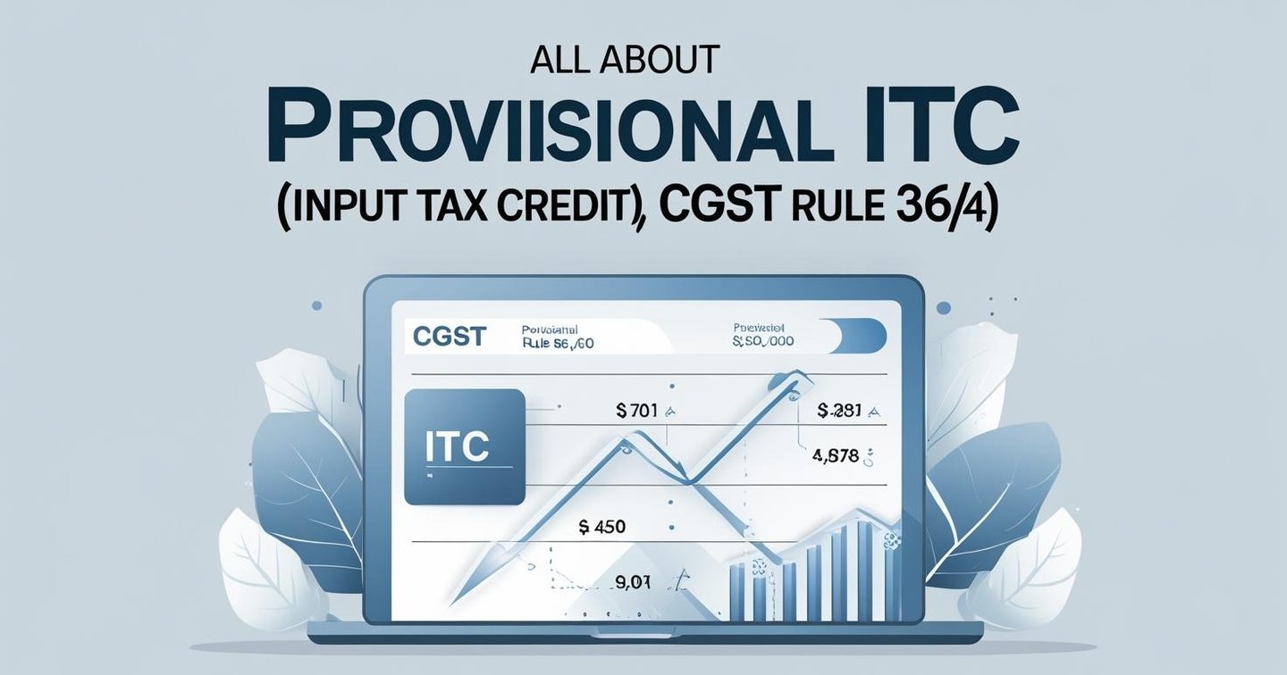 All about Provisional ITC (Input Tax Credit) | CGST Rule 36(4)