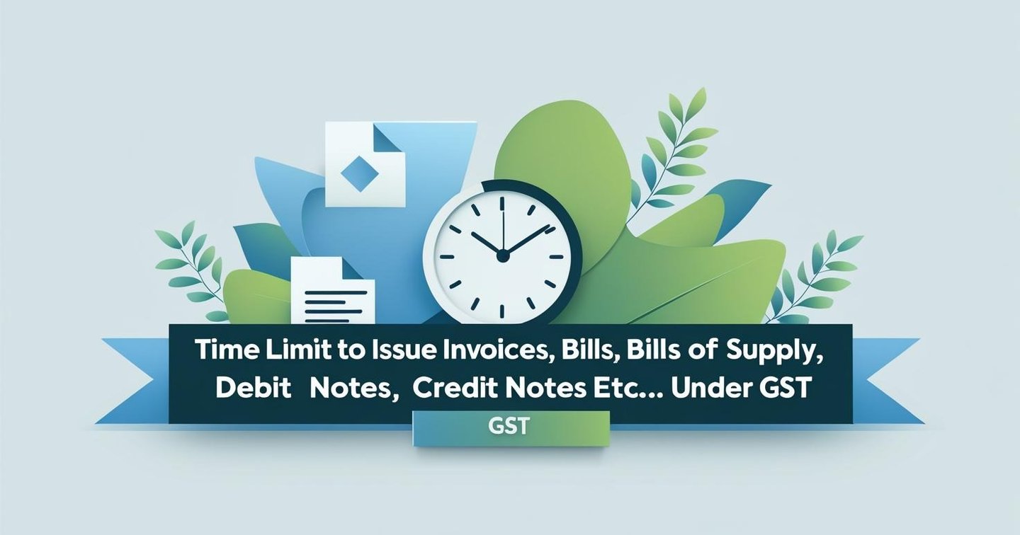 Time limit to Issue Invoices, Bill of Supply, Debit Notes, Credit Notes ...