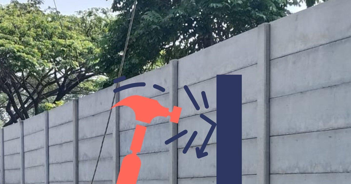Pagar Panel Beton Tahan Benturan | MAster Beton Indonesia