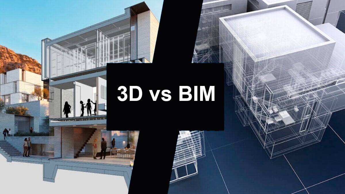 Modelo 3D vs Modelo BIM | Lado