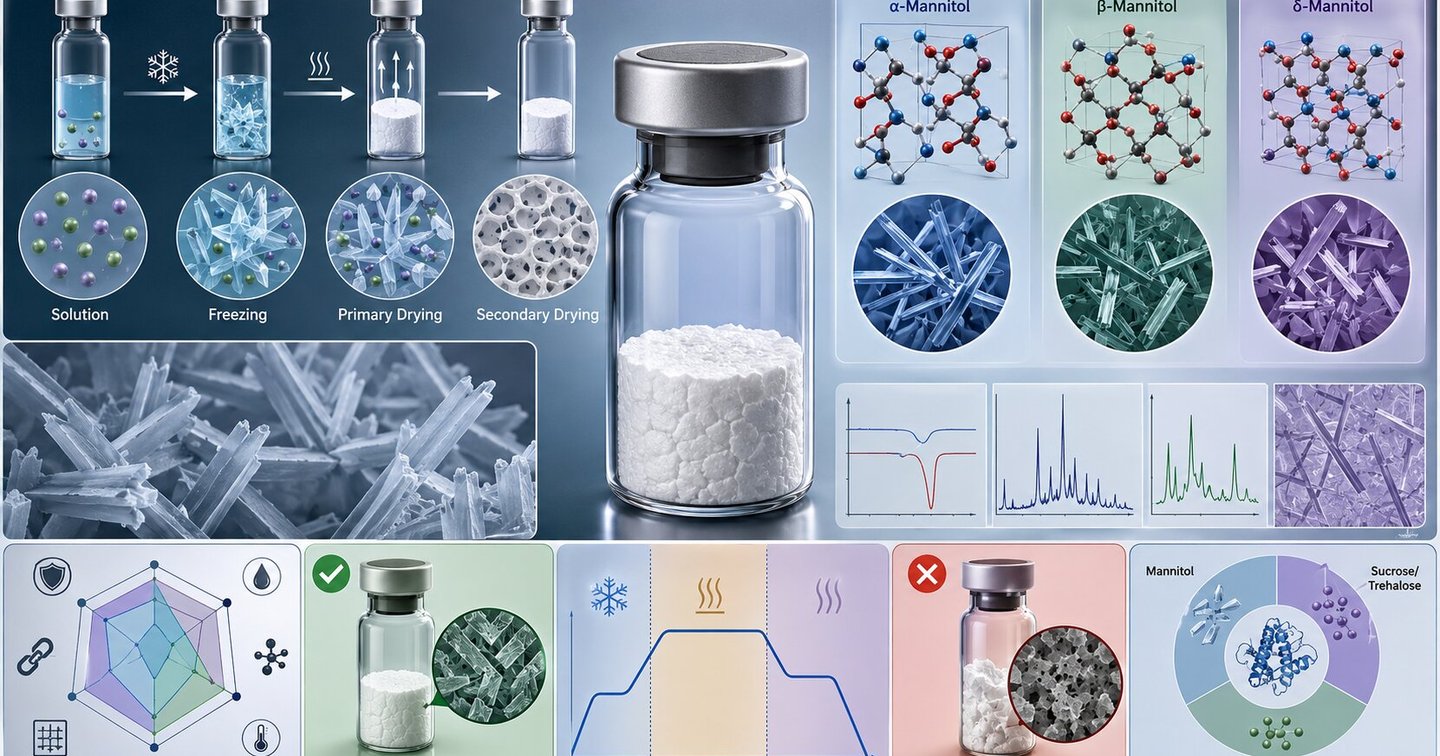 Mannitol Crystallization in Lyophilization: Polymorphism, Process ...